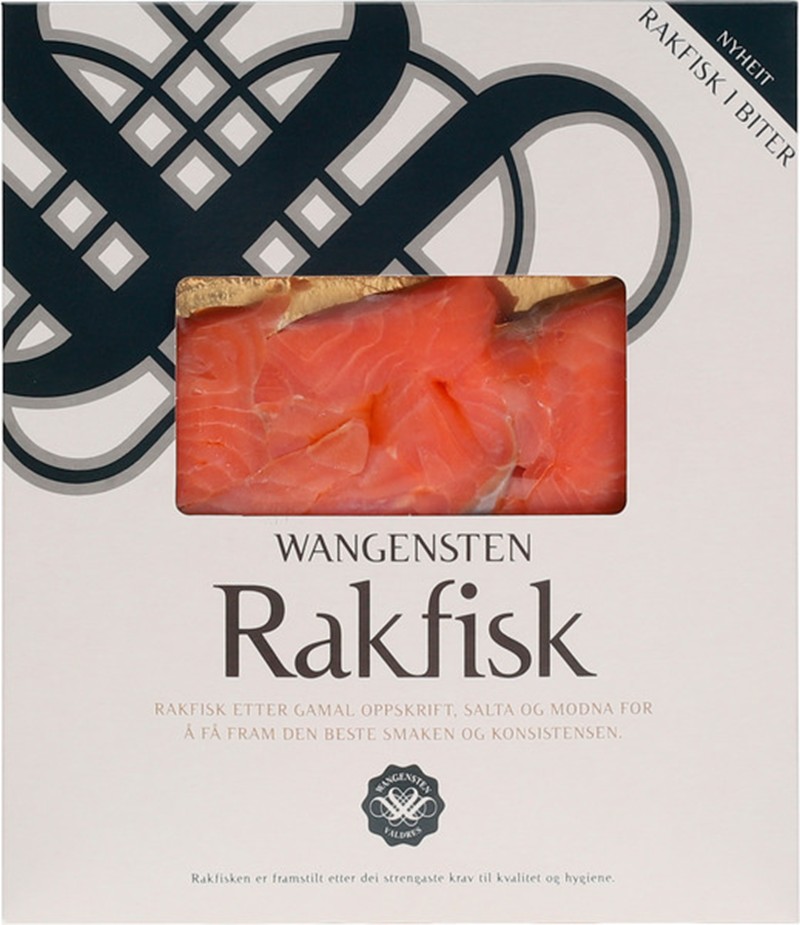 Rakfisk i bit 100 g - Rakfisk produsert etter tradisjoner i Valdres
